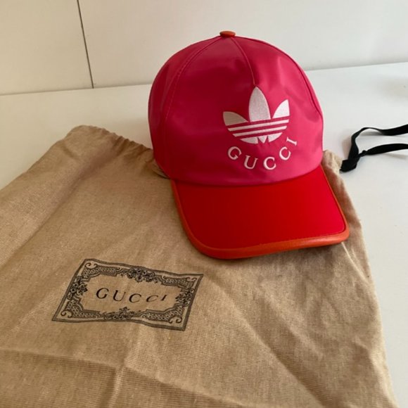 Gucci | Accessories | Gucci Adidas Collab Pink Hat | Poshmark